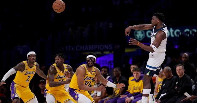 Luka scores 31, and the Lakers muscle past the Timberwolves 94-85 to even 1st-round series ...