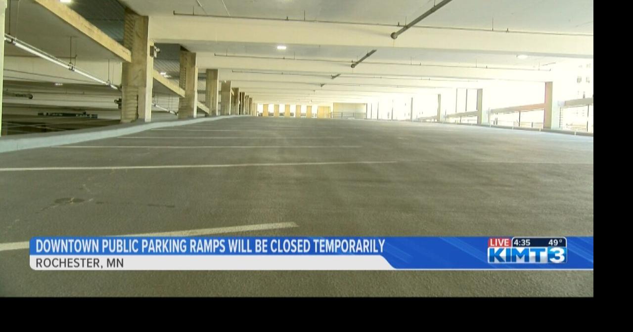 Downtown public parking ramps will be closed temporarily | News | kimt.com