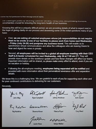 John Deere announces workforce reduction impacting salaried workers ...