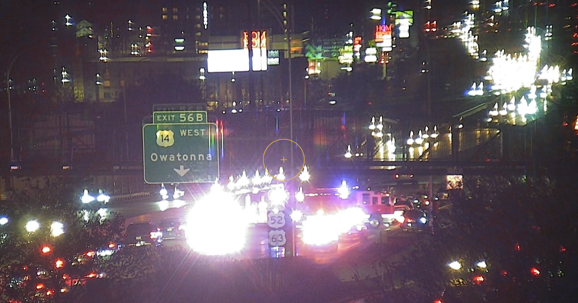 Roads clear after traffic backed up on Highway 52 near downtown ...