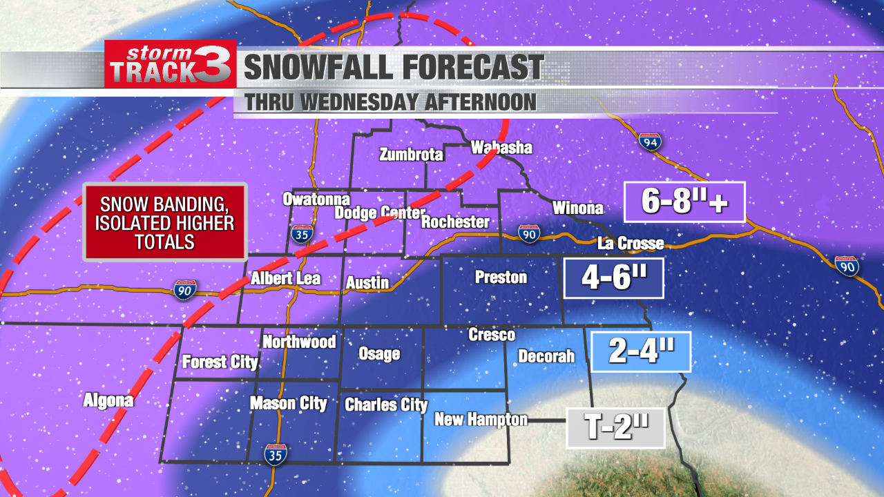StormTrack 3: BLIZZARD conditions Wednesday morning | News | kimt.com