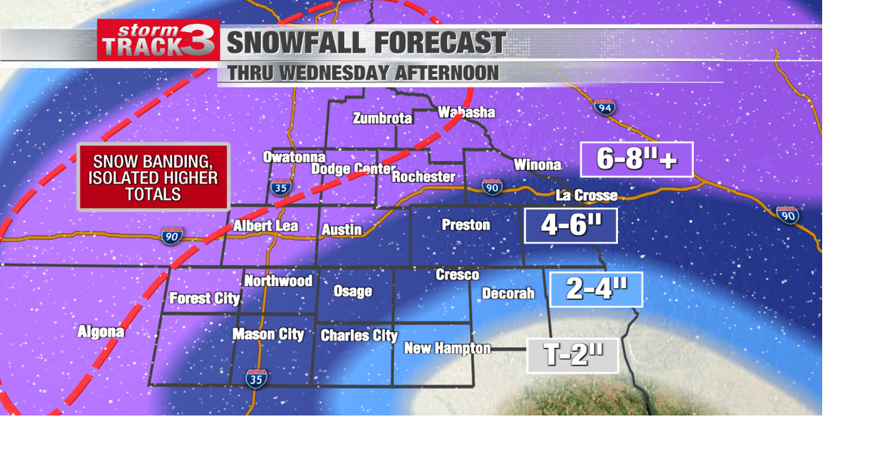 StormTrack 3: BLIZZARD conditions Wednesday morning | News | kimt.com