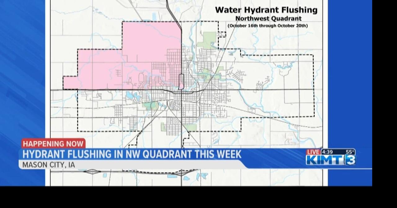 City reminding community members about hydrant flushing this week ...
