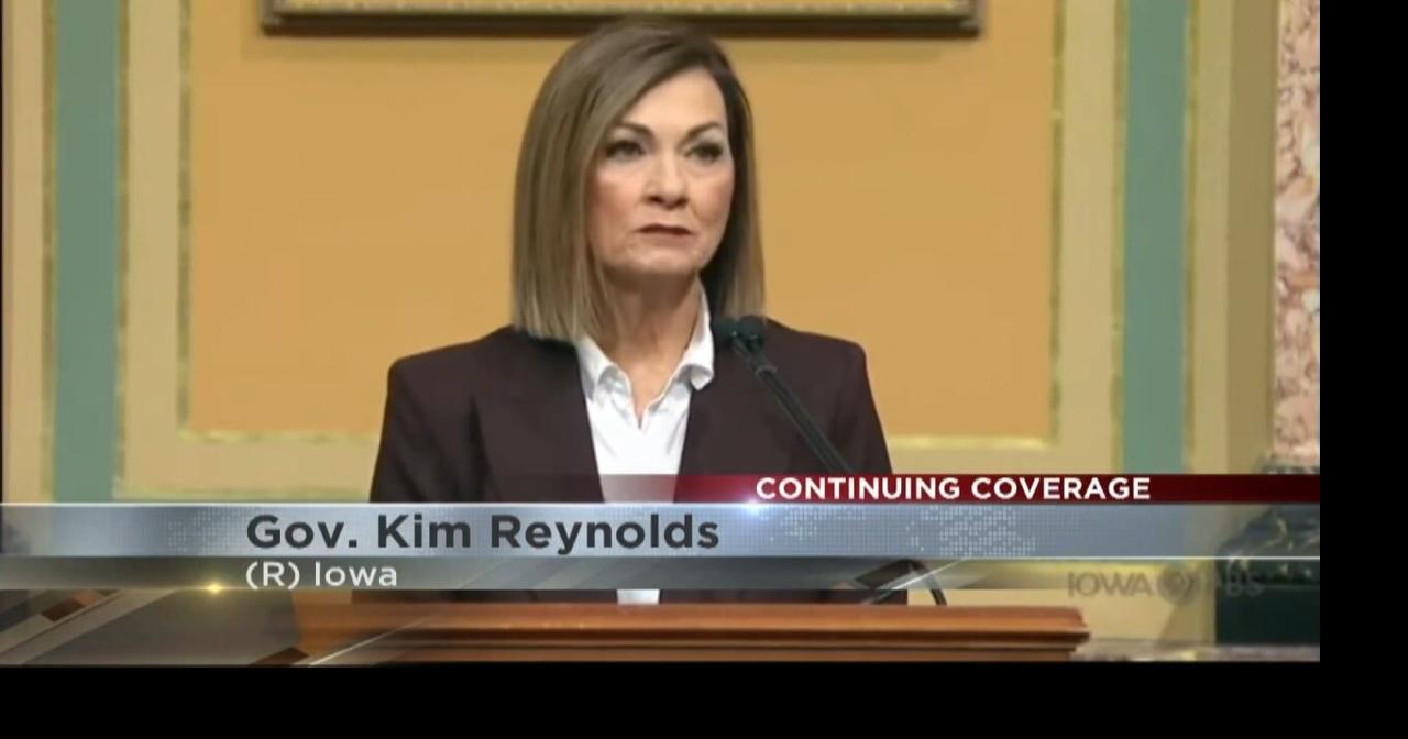 Governor Reynolds outlines final session goals at Iowa Capitol. | Video ...
