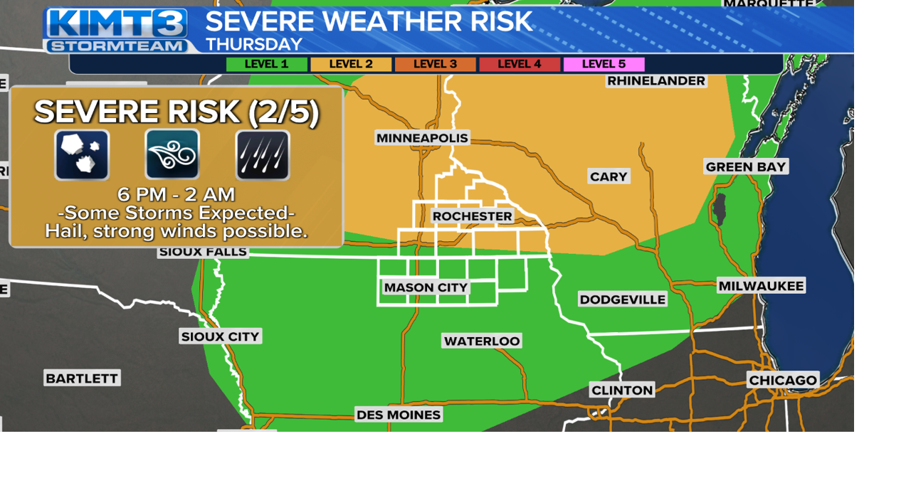 StormTeam 3: Chance for severe weather Thursday after hot temps | News ...