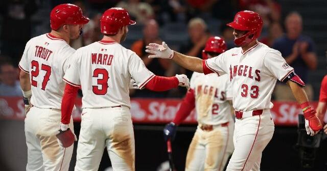 Kyle Hendricks throws 7 shutout innings and Angels score 12 two-out ...