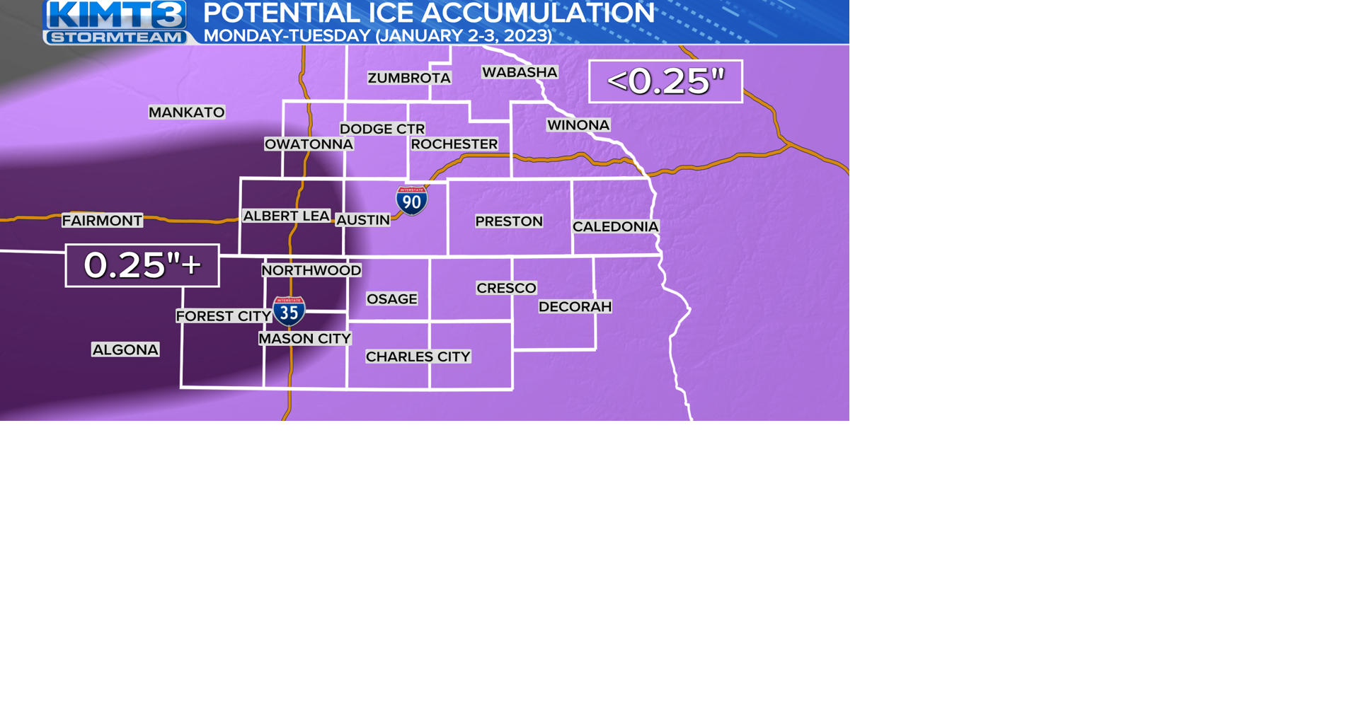 UPDATE: Latest on the winter storm impacting the region this week ...