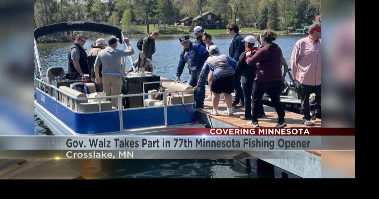 Walz reels in pike at Minnesota's 77th fishing opener | Video | kimt.com