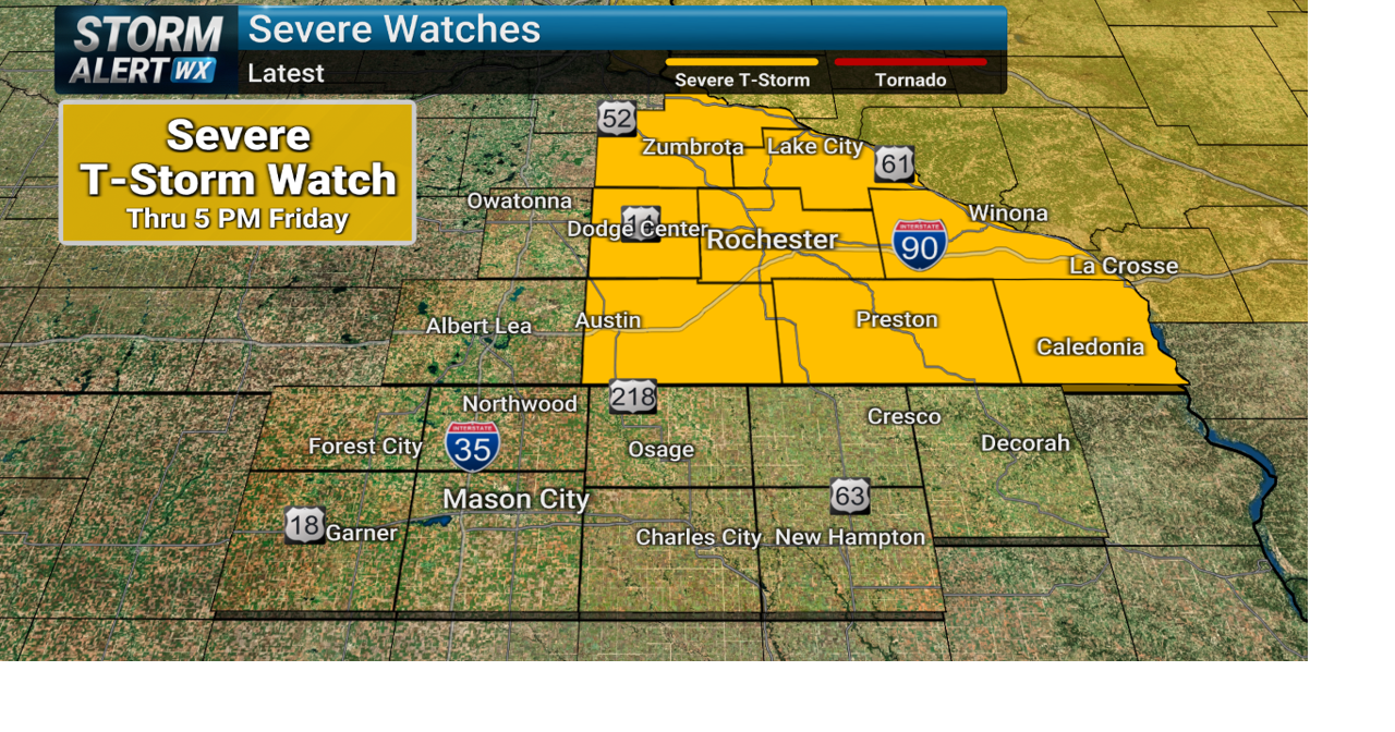 Severe Thunderstorm Watch issued ahead of severe storm development ...
