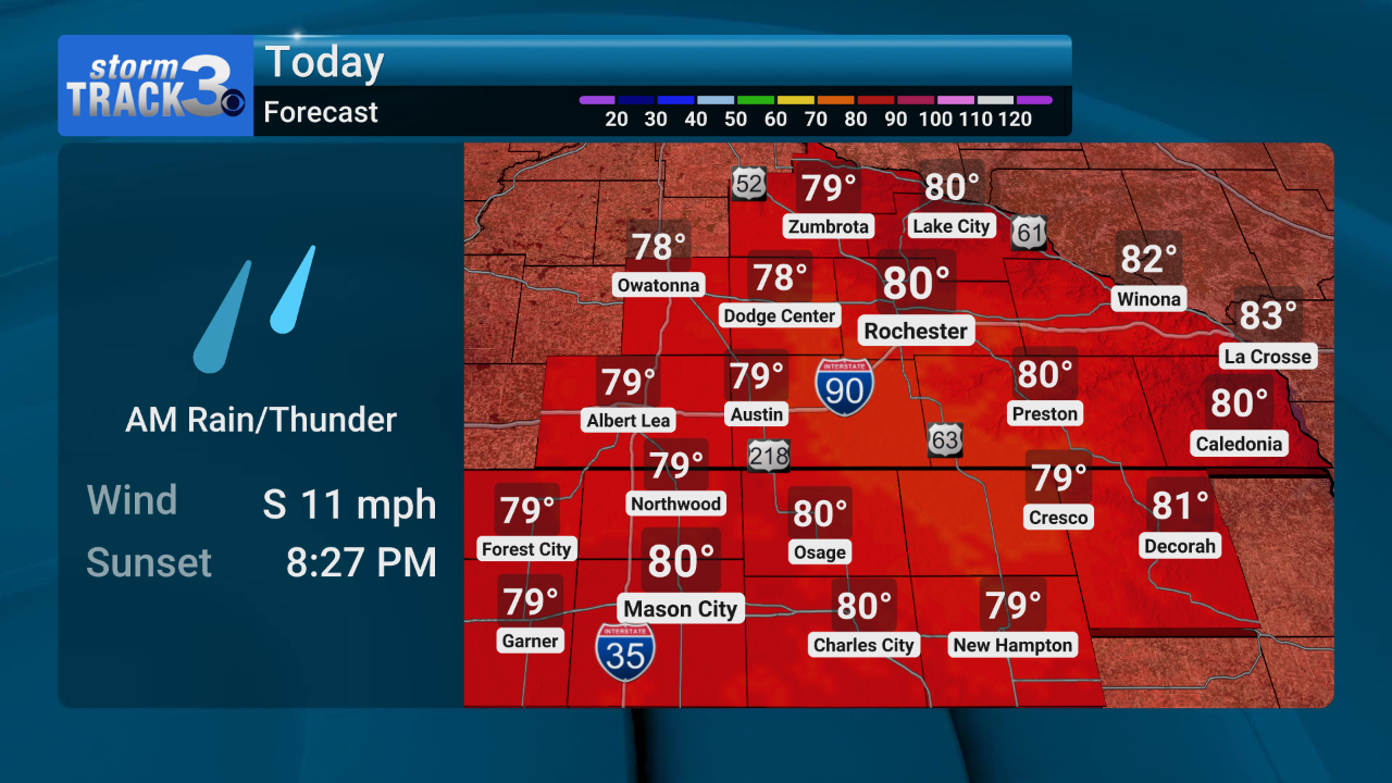 StormTrack 3: Low-end severe threat Wednesday/Thursday, heat/humidity ...