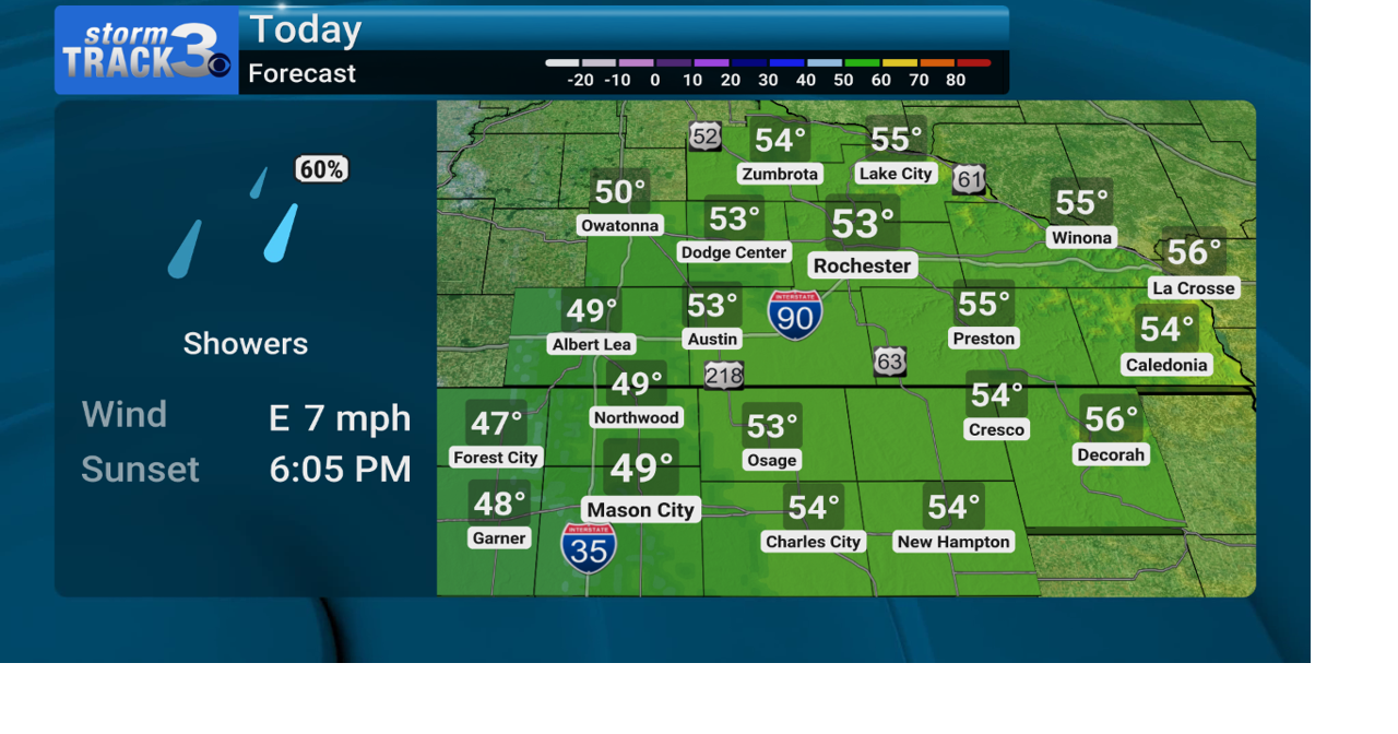 StormTrack 3: Rain returns Tuesday, drier rest of week | News | kimt.com