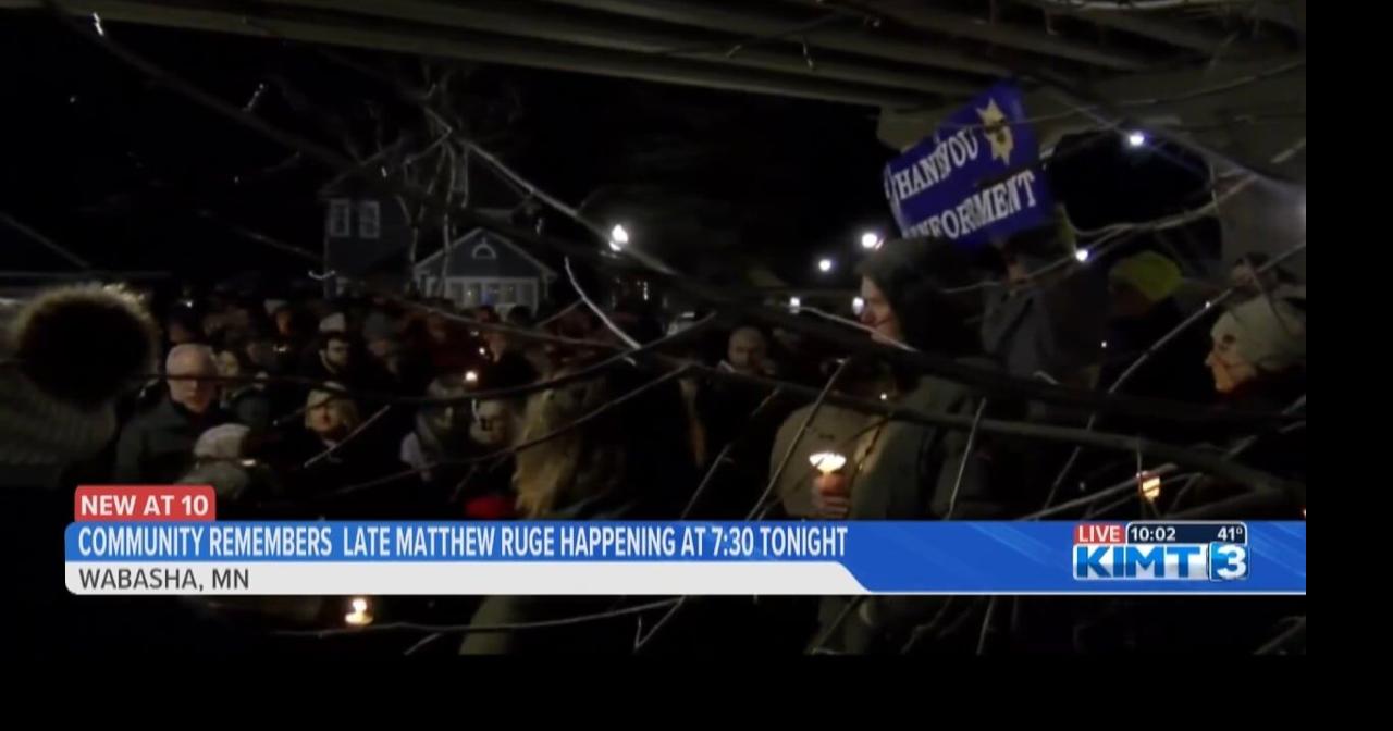 Community remembers fallen officer Matthew Ruge | Video | kimt.com
