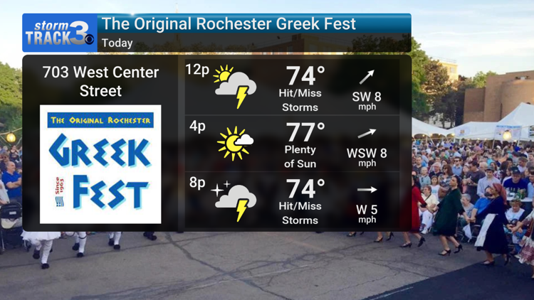 The Original Rochester Greek Fest kicks off with severe weather threat ...