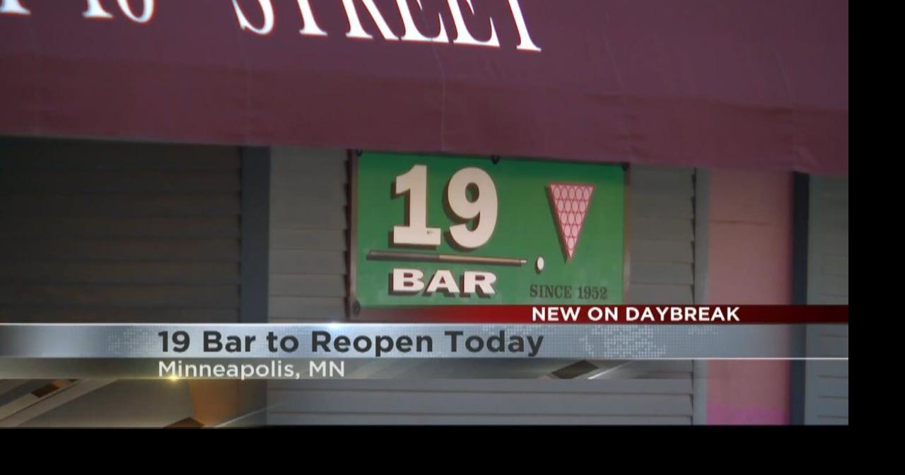 Minneapolis' 19 Bar to reopen Thursday | Video | kimt.com
