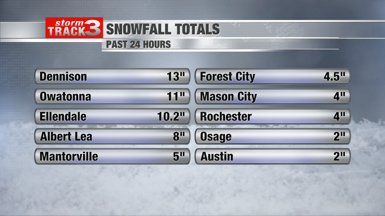 StormTrack 3: Calmer Thursday, light snow tonight/Friday | News | kimt.com