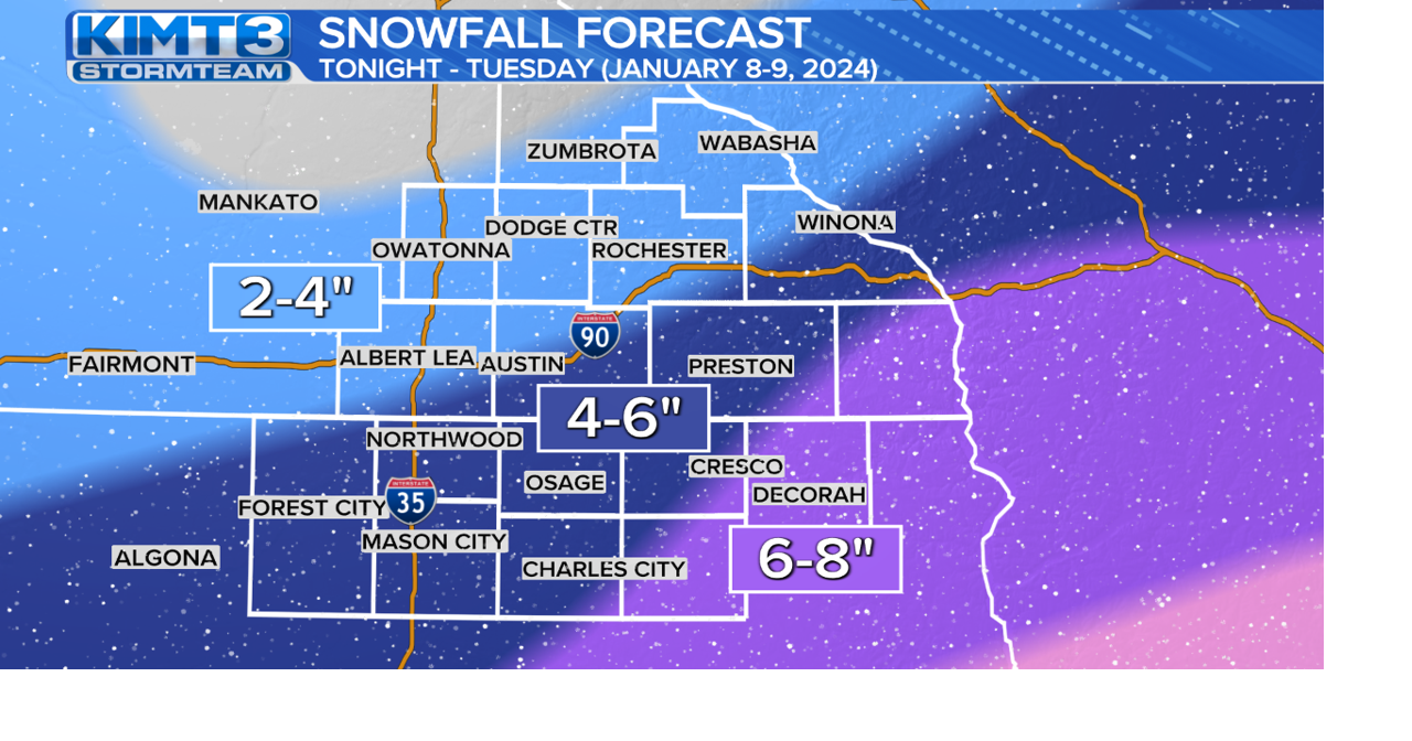 StormTeam 3: First winter storm of season arrives Monday night | News ...
