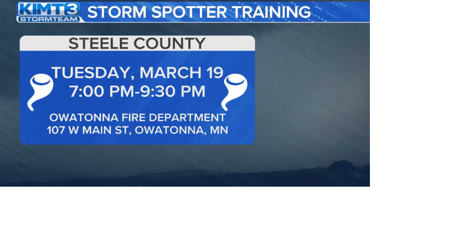 Storm spotter training being held in Owatonna Tuesday evening | News | kimt.com