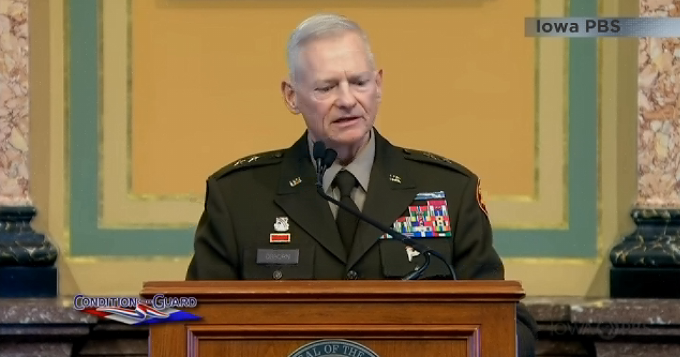 Iowa's Major General Osborn discusses Guard readiness, honors fallen ...
