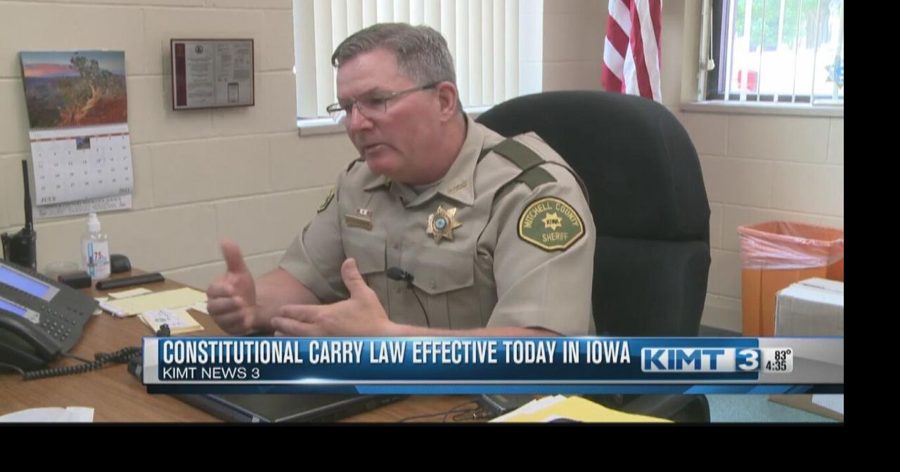 Constitutional carry handgun law now in effect in Iowa | Iowa | kimt.com