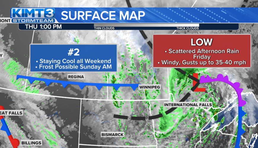Breaking down our windy weekend cooldown | News | kimt.com