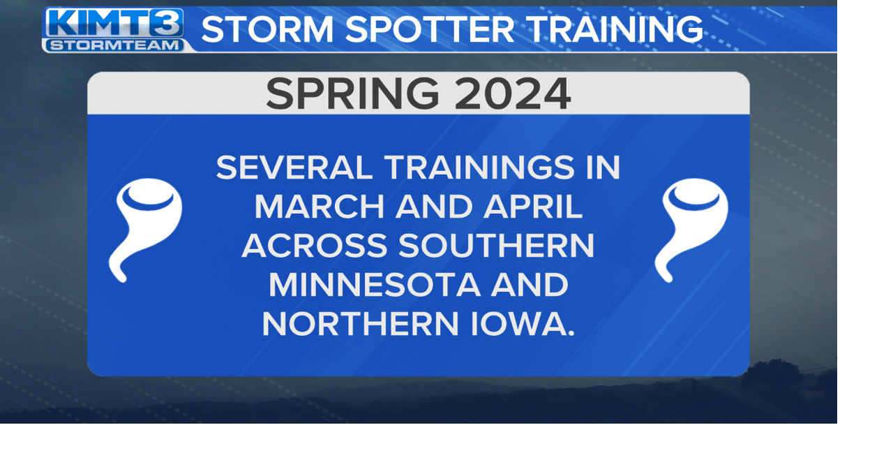 National Weather Service storm spotter training schedule for Spring ...