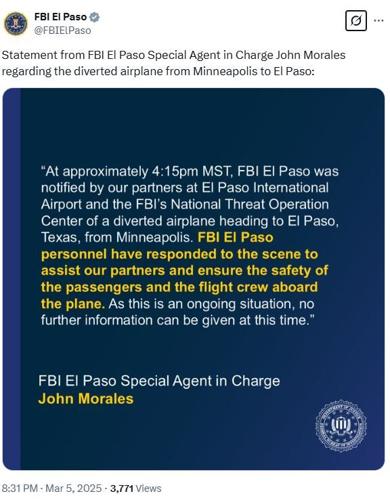 "Security concerns" lead to diverted flight from Minneapolis to ...