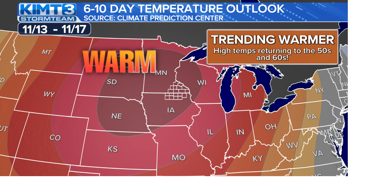 Mild weather is likely through the middle of November | News | kimt.com