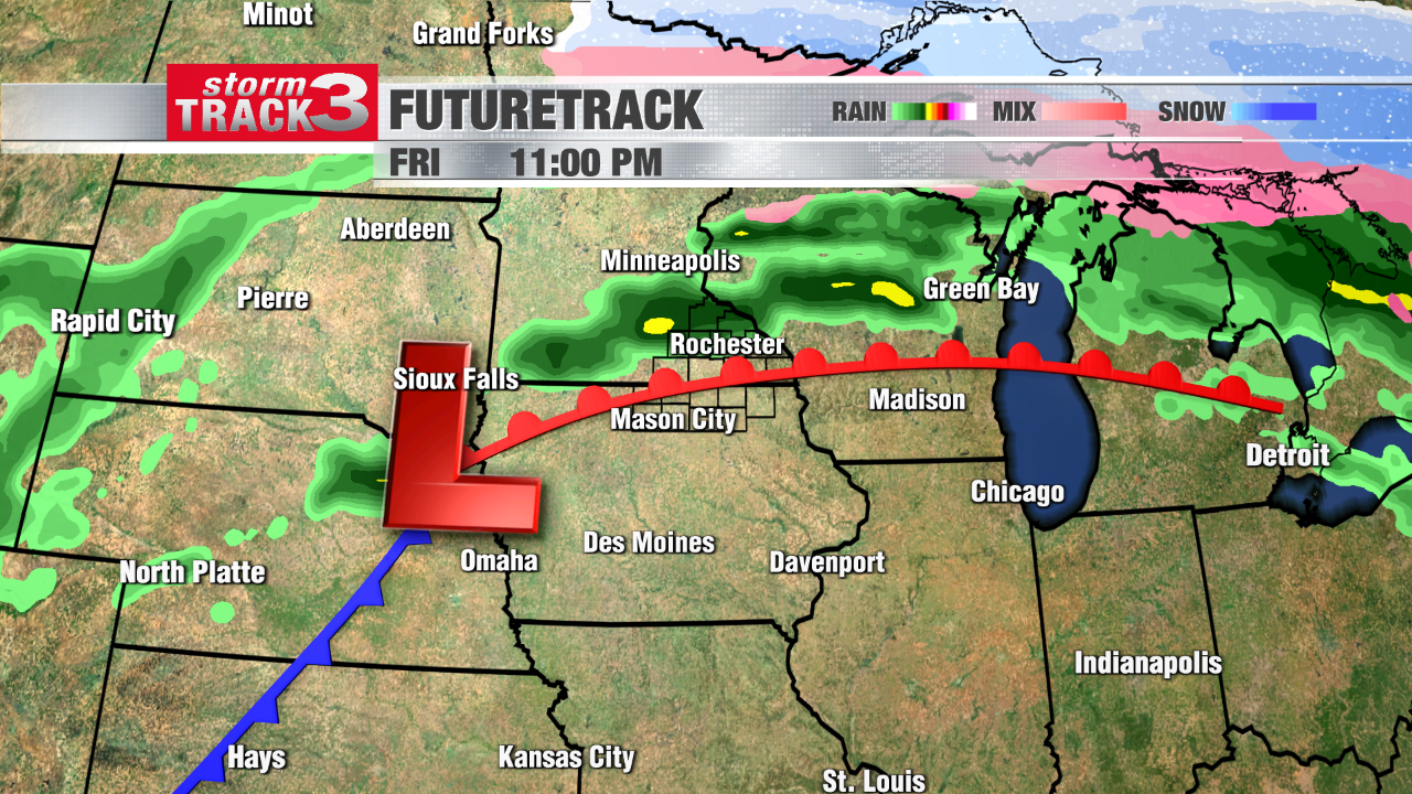 StormTrack 3: Spotty showers Tuesday, storms to end week? | News | kimt.com