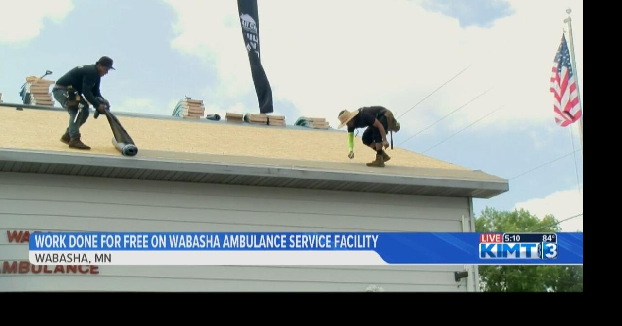 The Wabasha Ambulance Service building receives a free roof from All ...