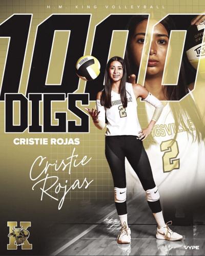 Can you dig it? H.M. King's Cristie Riojas earns volleyball milestone ...