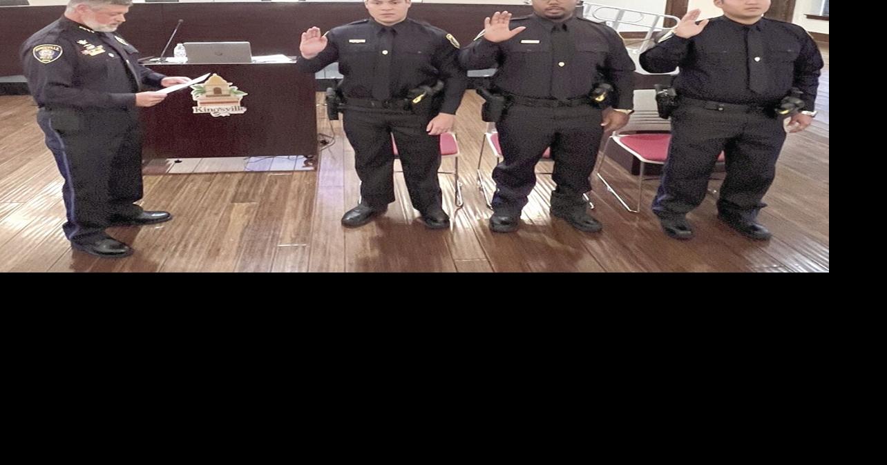 Three new officers take oath of office at KPD | News | kingsvillerecord.com