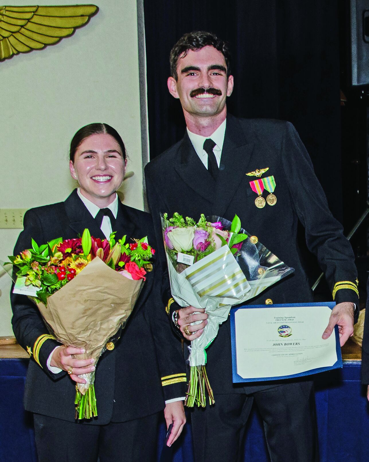 First married couple earn ‘Wings of Gold’ in same ceremony | News ...