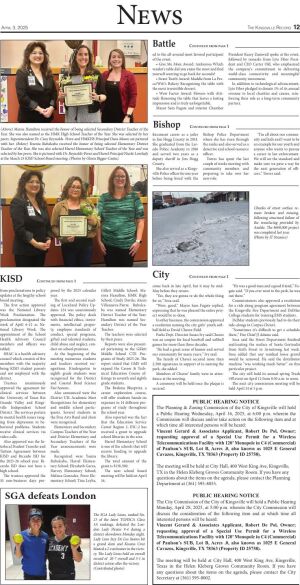 Page PG. 12 | e-Edition | kingsvillerecord.com