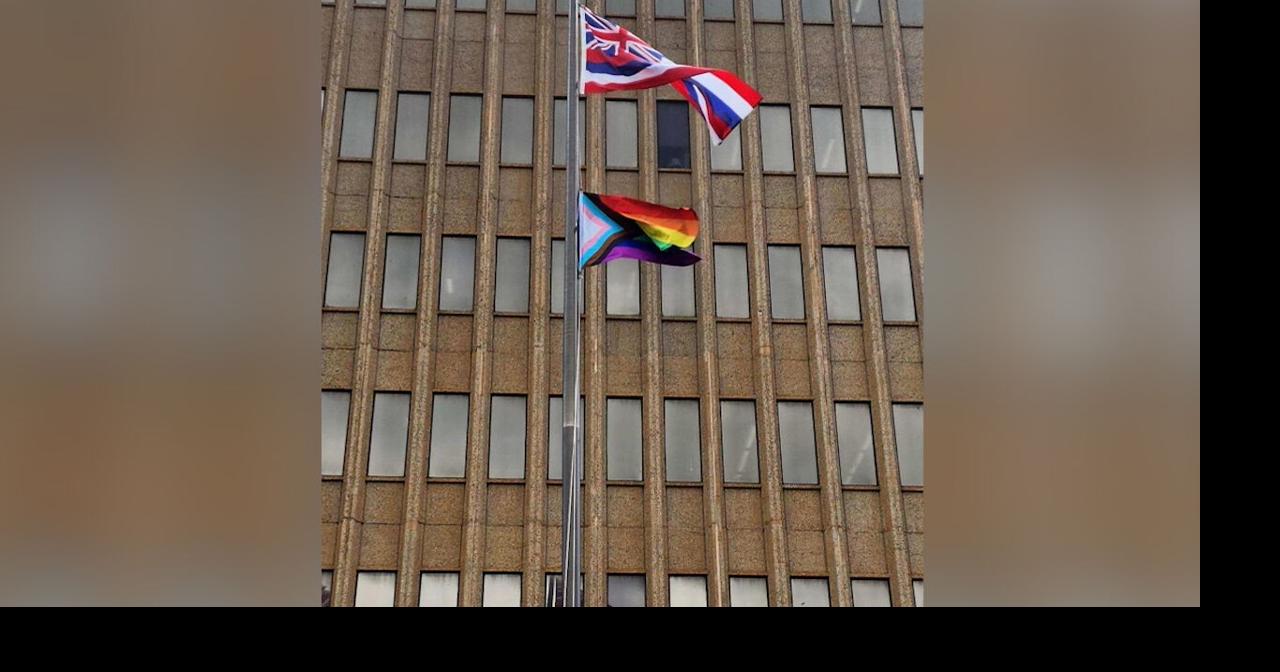 Vandal removes pride flag from Maui county building, police reports ...
