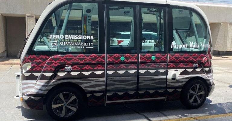 Miki, an Autonomous Electric Passenger Shuttle, introduced at Honolulu ...