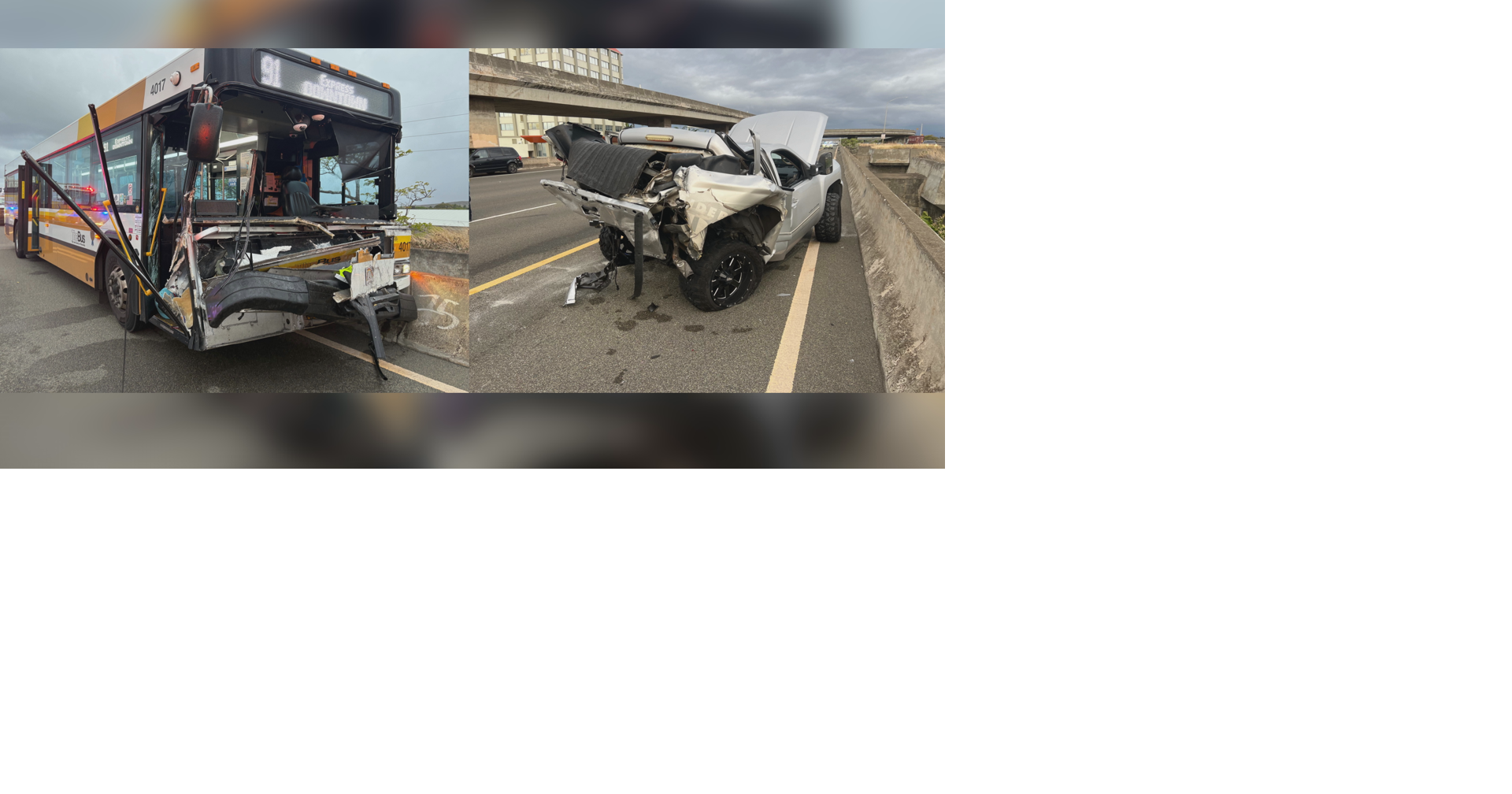 20 Injured in H-1 bus crash | News | kitv.com