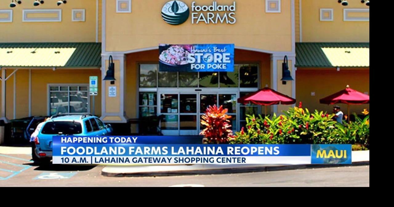 Foodland Farms Lahaina reopening today | Video | kitv.com