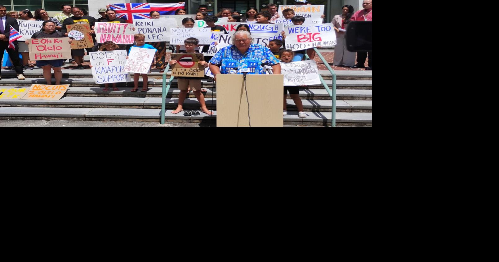 Families, educators gather after HIDOE downsized a Hawaiian language ...