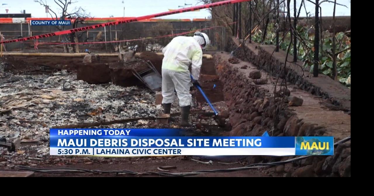 Maui seeks resident input on ash and debris disposal site | Video ...