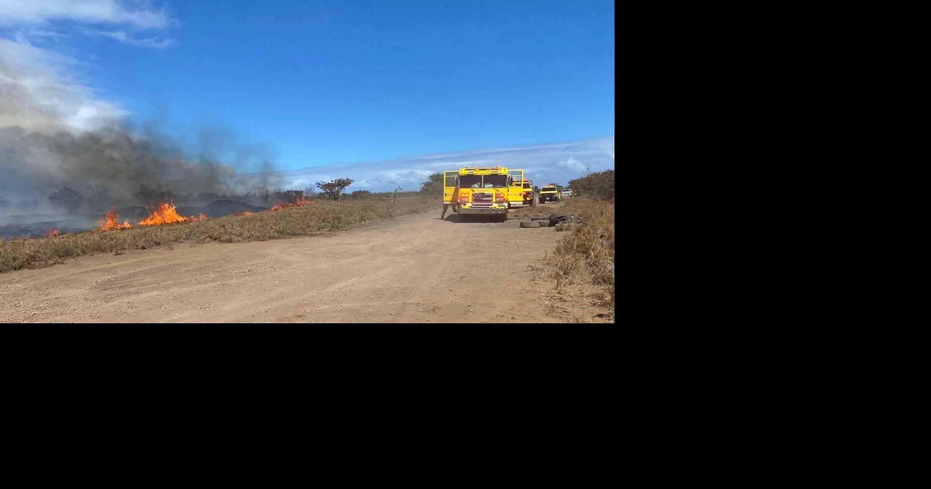 Maui firefighters contain 5-acre brush fire near Kuihelani Highway ...
