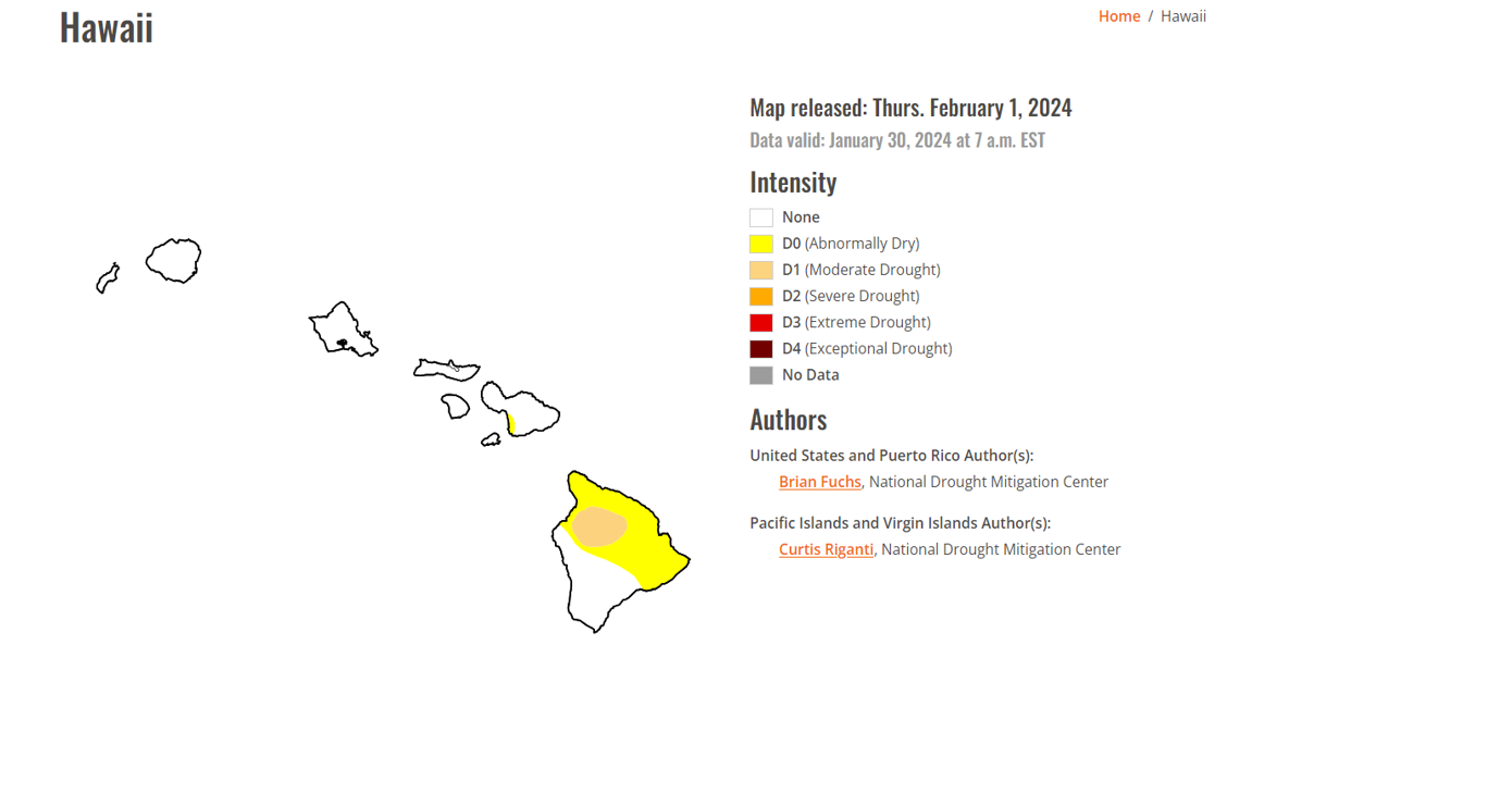 Hawaii drought conditions not as severe as predicted thanks to rainy ...