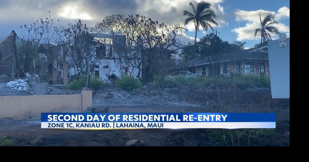It's the second day for residents to be allowed back into the disaster ...