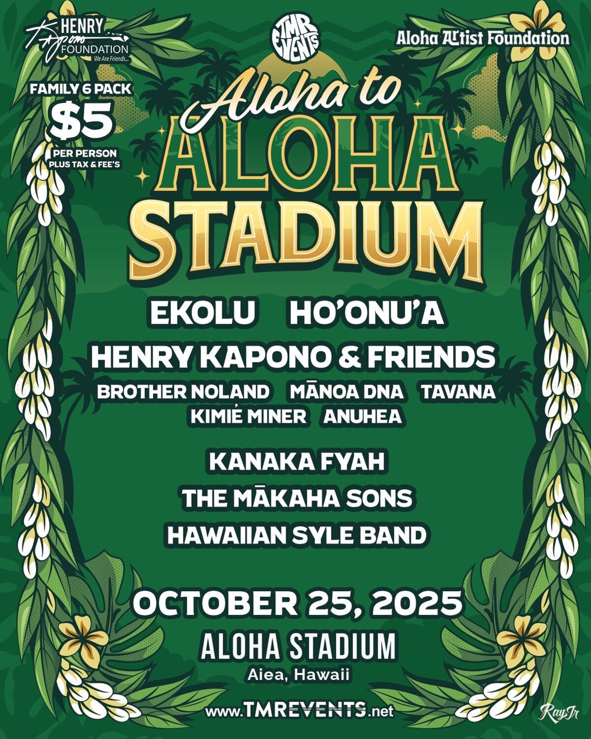 Say ‘Aloha to Aloha Stadium’ at special farewell concert | News | kitv.com