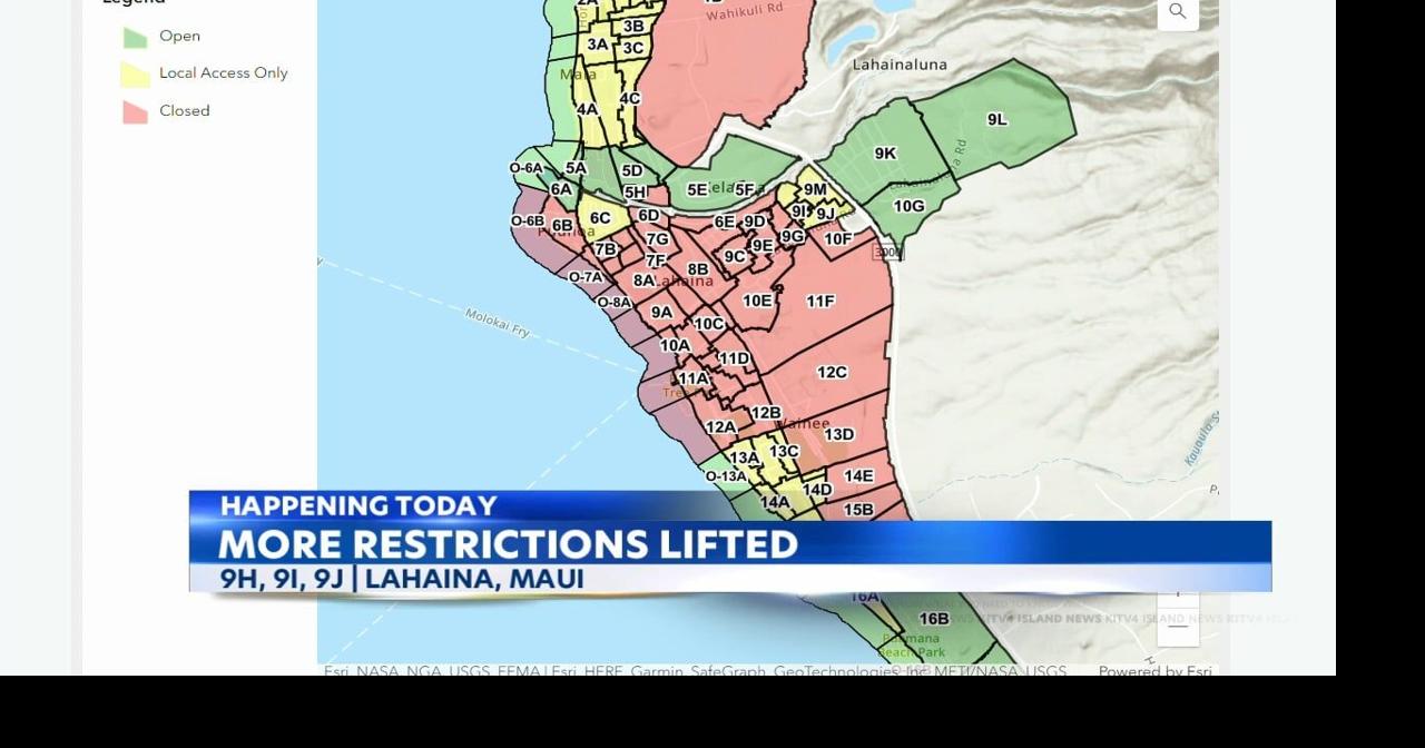 Restrictions lifted in 3 more disaster zones in Lahaina | Video | kitv.com