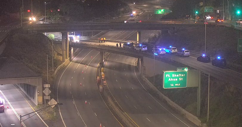 H-1 Freeway Middle Street westbound lanes reopen after crash | News ...