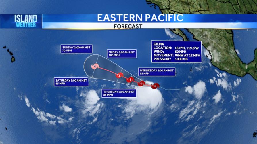 Tropical depression may form near Hawaii; Gilma expected to strengthen ...