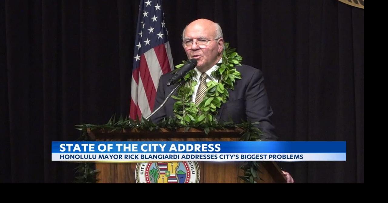 Honolulu Mayor Rick Blangiardi speaks about 'wicked problems' at his ...