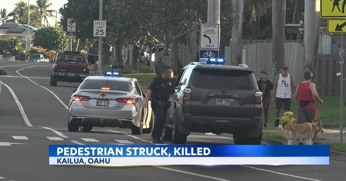 Pedestrian struck, killed crossing street in Kailua; 1st deadly crash ... Pedestrian struck, killed crossing street in Kailua; 1st deadly crash ...