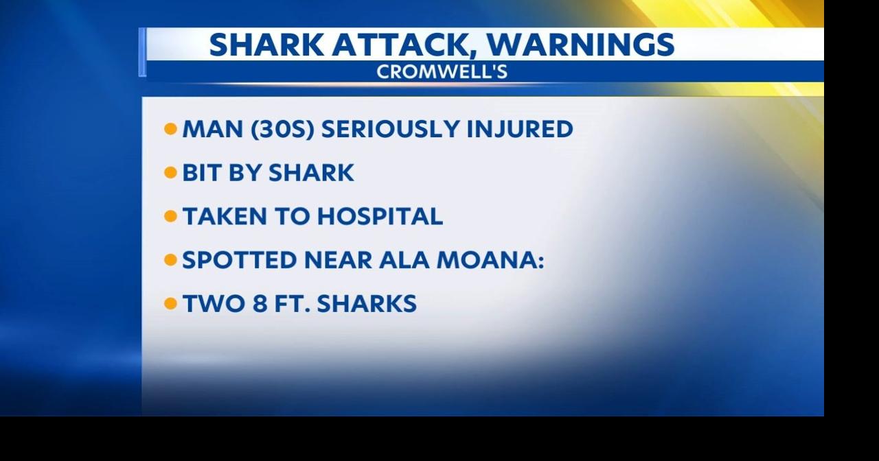 Shark bite at Cromwells Beach sends man to hospital; prompts warning ...