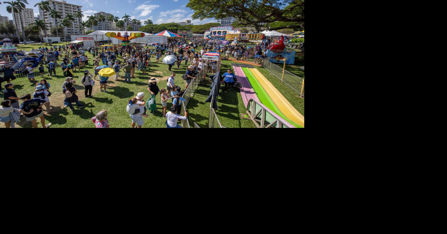 Punahou Carnival - birds eye view of carnival | | kitv.com